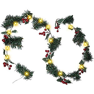 ZSMPY Fairy Lights Christmas LED Light String Garland Warm White Lights 2m 20LEDs Fairy Xmas String Lights Battery Powered for Garden Home Garden Patio Decoration