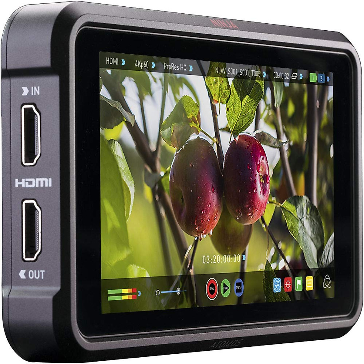 Atomos Ninja V 5" 4K HDMI Recording Monitor with SSDmini (1 TB) Starter Bundle – Includes: WD Blue SSDmini (1 TB) + Microfiber Cleaning Cloth