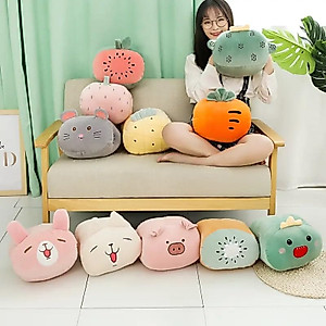 AlphaDesignLuxe Hand Warmer Plush Toys, Hand Warming Stuffed Animals, Warm Hand Pillow, Winter Cute Soft Doll, Toy Gifts for Kids (Orange Carrot)