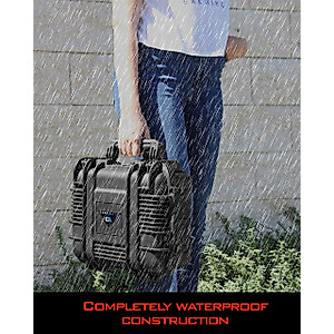 CASEMATIX Waterproof Trading Card Case for 1000+ Cards - Hard Shell Trading Card Box with Customizable Foam Compatible with Magic The Gathering, Cards Against Humanity, PSA Sports Cards & More