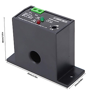 Sensing Switch,Flameproof Adjustable AC Current Sensing Switch 0.2~30A Self-Powered Sensing Switch,for Automatic Industrial Control Equipment (Normally Open)