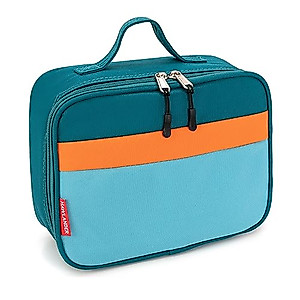 HawLander Insulated Kids Lunch Box Bag for Boys and Girls, Standard Size for School (Blue Green)