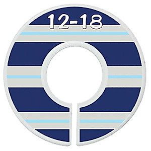 Mumsy Goose Nursery Closet Dividers, Choose Your Sizes Closet Organizers, Baby Boy Clothes Sizers