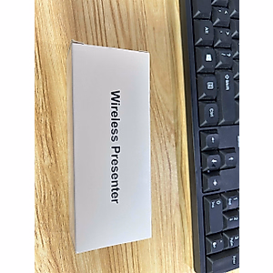 NinjaABXY Presentation Clicker with Pointer Stylus Pen for Touch Screen, Rechargeable Wireless Presenter Remote, RF USB PowerPoint Clicker, Slide Advancer with Hyperlink Volume Control for Mac PC