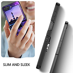 GUAGUA Compatible with Samsung Galaxy Z Flip 5 5G Case 6.7 Inch Glow in The Dark, Noctilucent Luminous Space Nebula Slim Fit Cover Protective Anti Scratch Phone Case for Galaxy Z Flip5, Blue Nebula