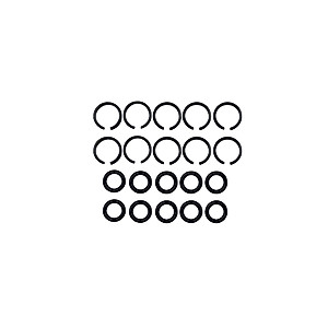 MEFONKOU 3/8" Impact Wrench Retaining Socket Rings & O-ring For Electric Wrench and Air Wrench（10 sets）