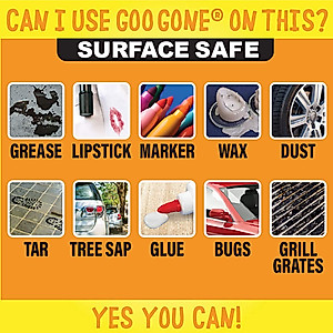 Goo Gone Clean Up Wipes Adhesive Remover - 24 Count - Removes Adhesive Residue Labels Stickers Crayon Tree Sap Gum Masking Tape Glue and More