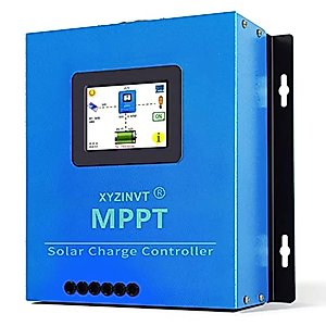 XYZ INVT MPPT Solar Charge Controller 40A Max 170V Input Volt PV Solar Panel Controller Touch Screen LCD Display 12V/24V/48V Auto Identify 36V Manual Setting (MPPT-40A)