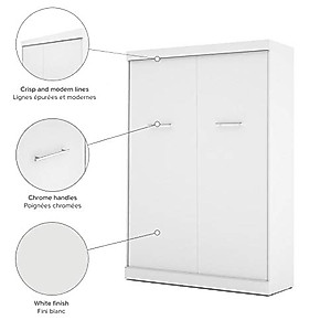 BESTAR Nebula Full Wall Bed, White