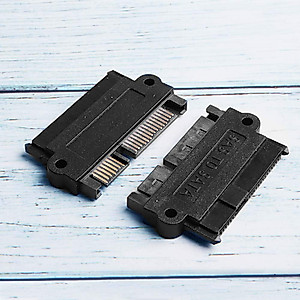 Wixine 2Pcs Main Board Small Port SAS Hard Disk Adapter SFF-8482 to SATA 22 Pin Adapter Card