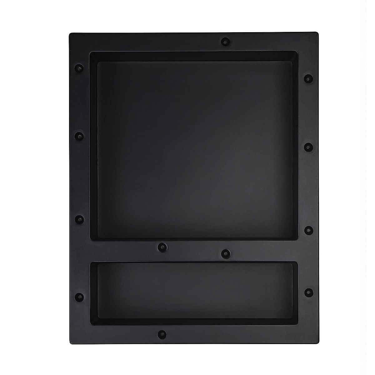 Woodbridge Ready for Tile Shampoo Soap Single Niche 16" x 20", SW1620S Shelf,Black