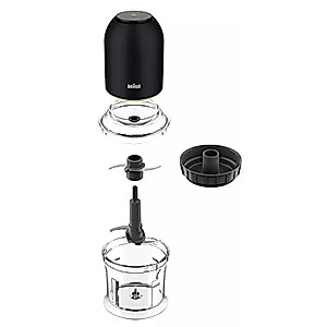 Braun CH3012BK EasyPrep™ Mini Food Processor, 4 cup, Black