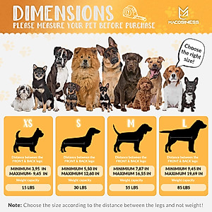 MAcosiness Pet Grooming Hammock for Nail Trimming - Complete Groomers Helper Set for Pet - Dog Grooming Hammock with Hook - Cat Nail Clipper - Dog Hammock for Nail Clipping (S, Gold with Black Paws)