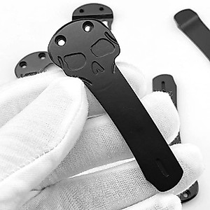 Echeson Sheath Back Clip Waist Clip TC4 Titanium Alloy Pocket Clip ( Size : B )