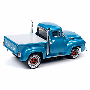 Round 2 14' California Cruising The Pacific Coast Highway Slot Race Set 1956 Ford F100 Pickup Truck (4Gear) 1955 Chevrolet Bel Air (Xtraction), Multicolor (SRS331)