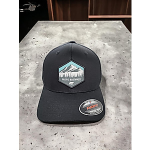 Pacific Northwest Flexfit HAT (Black, S/M)