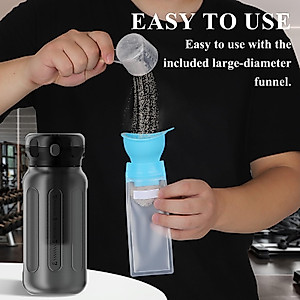 WDJLMLP Single Dose Powder Containers Bag Set Of Powder Bags,Portable Protein Powder Bag Travel Powder Supplement Bags Suitable For Exercise, Fitness, Travel, Business Trips