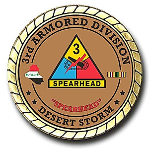 3rd Armored Division Desert Storm Challenge Coin - Officially Licensed