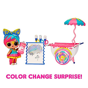 L.O.L. Surprise! OMG House of Surprises Art Cart Playset with Splatters Collectible Doll and 8 Surprises, Dollhouse Accessories, Holiday Toy, Great Gift for Kids Ages 4 5 6+ Years Old & Collectors