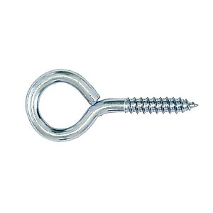 Lehigh 7229-6 3-1/2 Inch by 5/16 Inch Stainless Steel Screw Eye Hooks, Zinc Plated, 2-Pack