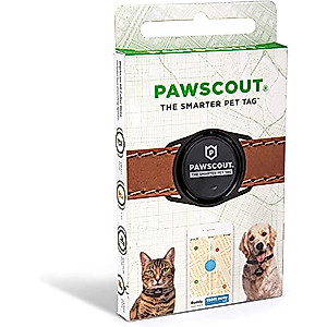 Pawscout Smarter Pet Tag (Version 2.5) for Cats & Dogs, Nearby Bluetooth Pet Tracking (not GPS), Community Pet Finder, Walk Diary, Outdoor Virtual Pet Leashes, Digital Medical Profiles