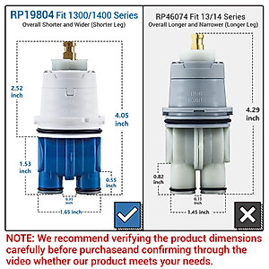 RP19804 Shower Cartridge Compatible with Delta Faucet 1300/1400 Series Tub and Shower Valves, Suitable for Delta Select Monitor Rough-in Valves(1993-2007)