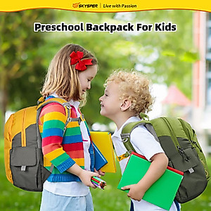 SKYSPER Kids Backpack 10L Toddler Backpack Travel Daypack for Preschool and Kindergarten(Yellow)
