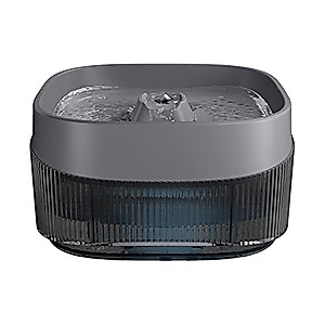 Loomla Dog Water Fountain, 135oz/4L Dog Water Bowl Dispenser and Cat Water Fountain, Automatic Pet Water Fountain for Small to Medium Dogs, Cats & Other Pets (Grey)