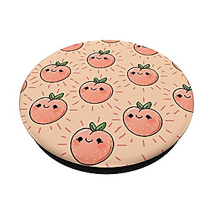 Kawaii Peach Fruit Pattern Peach Fruit Gift PopSockets Swappable PopGrip