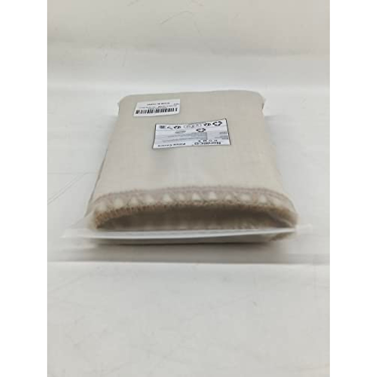 NordECO HOME Set of 2 Farmhouse Throw Pillow Covers - Burlap Linen Trimmed Tailored Edges Decorative Cushion Covers for Bed Home Decoration, 18 x 18, Black