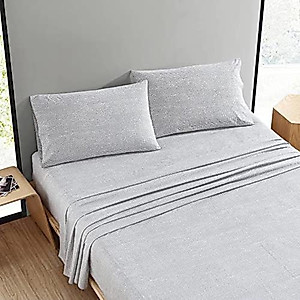 MARIMEKKO - Percale Collection - Sheet Set - 100% Cotton, Crisp & Cool, Lightweight & Moisture-Wicking Bedding, Queen, Orkanen