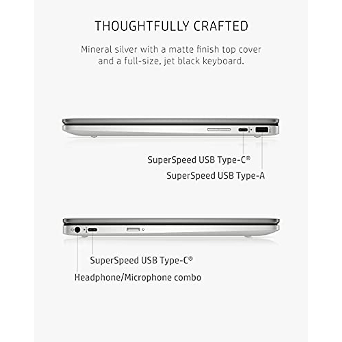 HP Chromebook x360 14a 2-in-1 Laptop, Intel Pentium Silver N5030, 4 GB RAM, 64 GB eMMC, 14” HD Micro-Edge Touchscreen, Chrome OS, 720p Webcam, Dual Speakers, Long Battery Life (14a-ca0023nr, 2021)