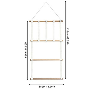 Headband Holder Bow Holder Jewelry Organizer for Girls，Bow Organizer with 30 Pcs S-Hook，Headband Organizer for Hangable Toys,Nursery Closet