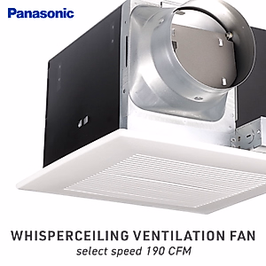 Panasonic FV-20VQ3 WhisperCeiling Spot Ventilation Fan - 190 CFM - Quiet Ceiling Mount Bathroom Fan