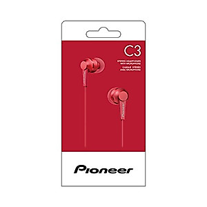 Pioneer SE-C3T-R RED in-Ear Wired Headphones