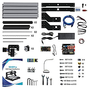 VEVOR CNC 3018-PRO Router Machine 3 Axis GRBL Control with Offline Controller Plastic Acrylic PCB PVC Wood Carving Milling Engraving Machine XYZ Working Area 300x180x45mm