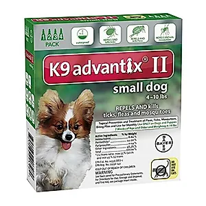 Ax Advantixii Dog 4mon 4-10lb Grn by K-9 Advantix ii