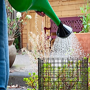 DOSTATNI 12 Sheet Small Wire Plant Protectors with Nylon tie Plant Protector 12” Garden Wire Plant Mesh U-Shaped Garden Stakes for Plants, Vegetables and Shrubs (12)