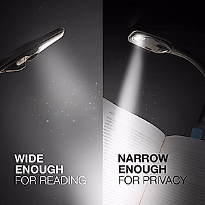 Energizer LED Book Light Flex, Book Light for Reading in Bed, Clip On Reading Light for Books and Kindles, Batteries Included