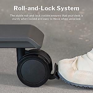 Vari Caster Wheels for Electric Standind Desk, Easy Installation and 360-Degree Movement (Set of 4)