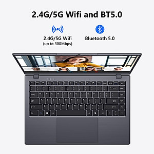 Coolby Laptop Computer, 14.1 inch Windows 11 Laptop with HD Display, 8GB RAM/128GB SSD, Intel N5095 Quad Core Notebook PC, Support 2.4G/5G Hz WiFi, BT,
