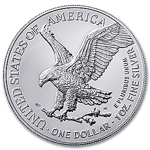 2022 1 oz American Silver Eagle Brilliant Uncirculated with a Certificate of Authenticity $1 BU