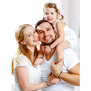 6 Pieces Evil Eye Rope Kabbalah Bracelets Evil Eye Adjustable Cord Bracelet Black Evil Eye Knotted Bracelet Summer Rope Bracelets for Women Men (Simple Style)