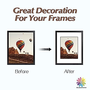 MBC Mat Board Center, Pack of 25, 11x14 White Picture Mats with Black Core Bevel Cut for 8x10 Photos