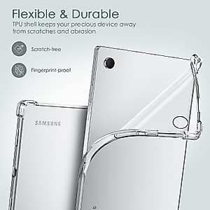 AHPYEBZ Clear Case compatiable with Samsung Galaxy Tab A8 2022 SM-X200/ SM-X205 10.5 Inch,Transparent Clear case for Samsung Galaxy Tab A8 10.5" Shockproof TPU Protective Case Transparent