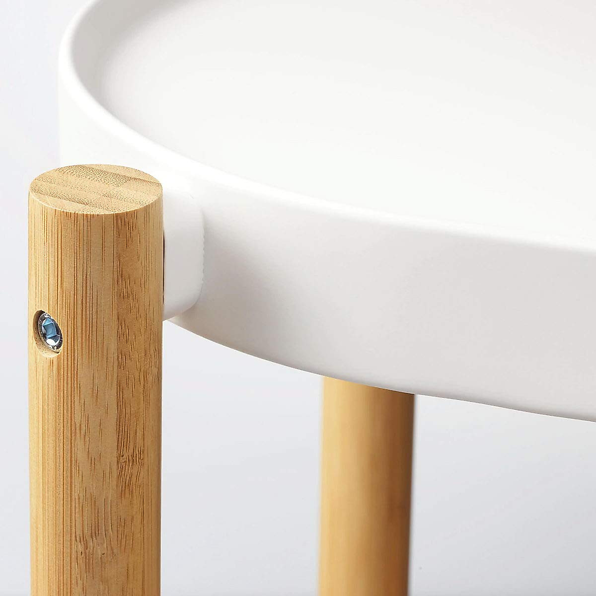 Wisuce Bamboo Shelf Indoor, 2 Tier Window Tall Stand Table for Multiple Plants