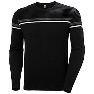 Helly Hansen Men's Carv Knitted Sweater, 990 Black, Large
