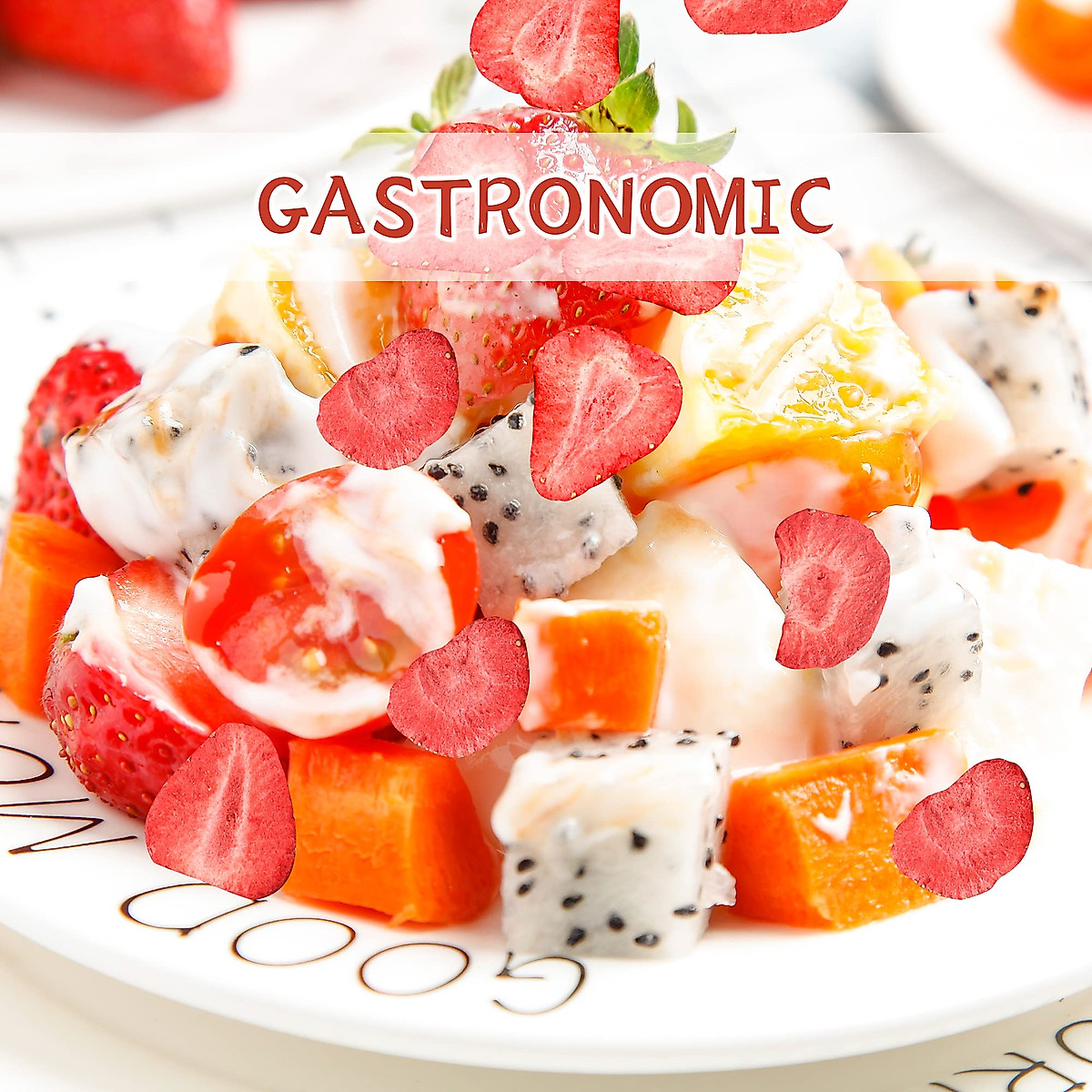 ONETANG Freeze-Dried Fruit Strawberry, 10 Pack Single-Serve Pack, Non GMO, Kosher, No Add Sugar, Gluten free, Vegan, Holiday Gifts, Healthy Snack 0.35 Ounce