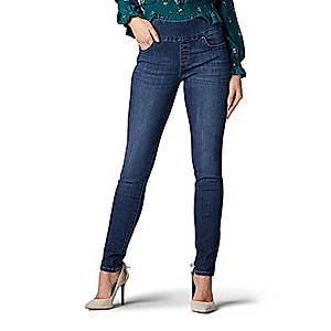 Lee Women's Sculpting Slim Fit Skinny Leg Pull On Jean, Landslide, 12 Medium