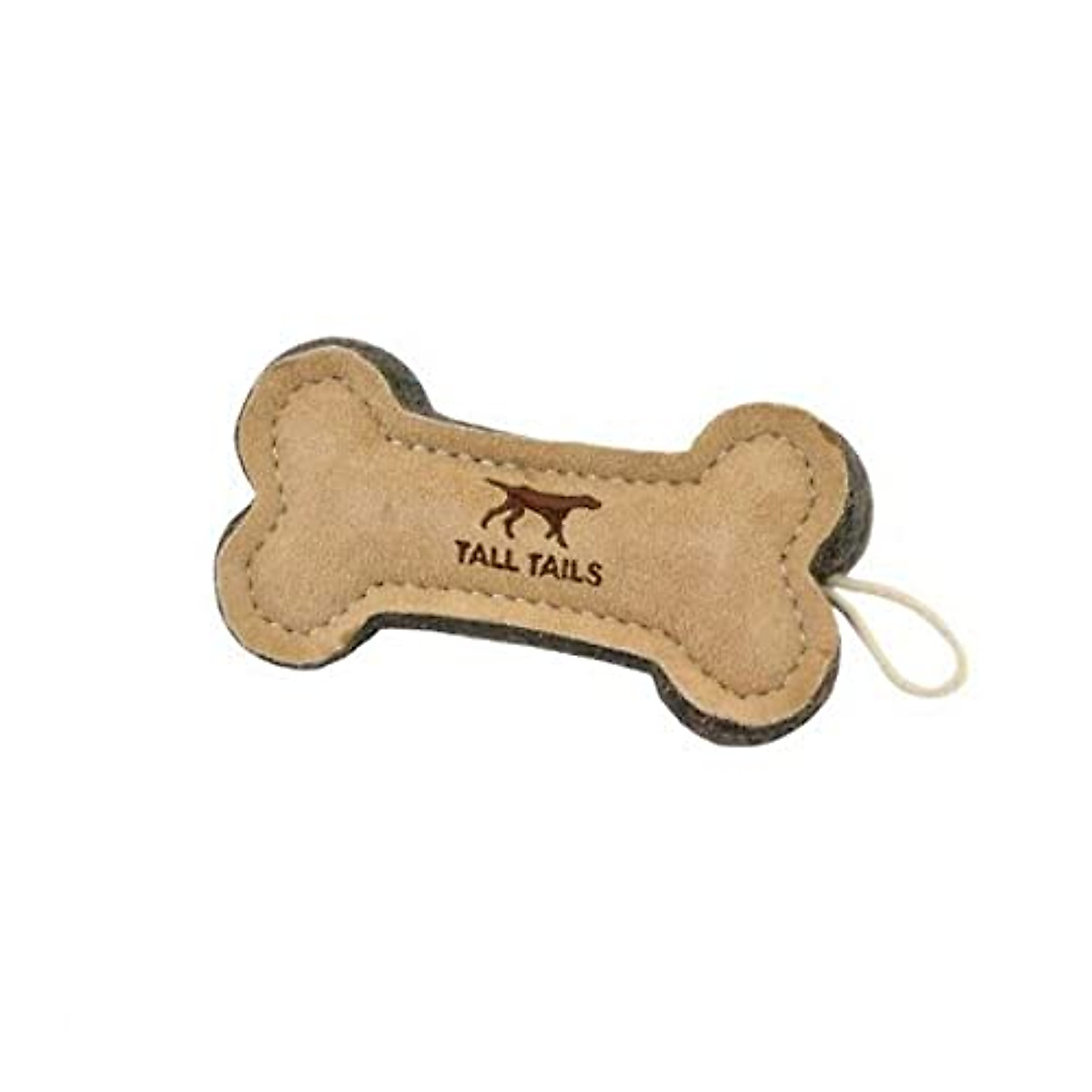 Tall Tails Bone Natural Leather 6in Dog Toy for Small Breeds